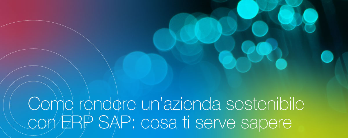 Come rendere un'azienda sostenibile con ERP SAP: cosa ti serve sapere